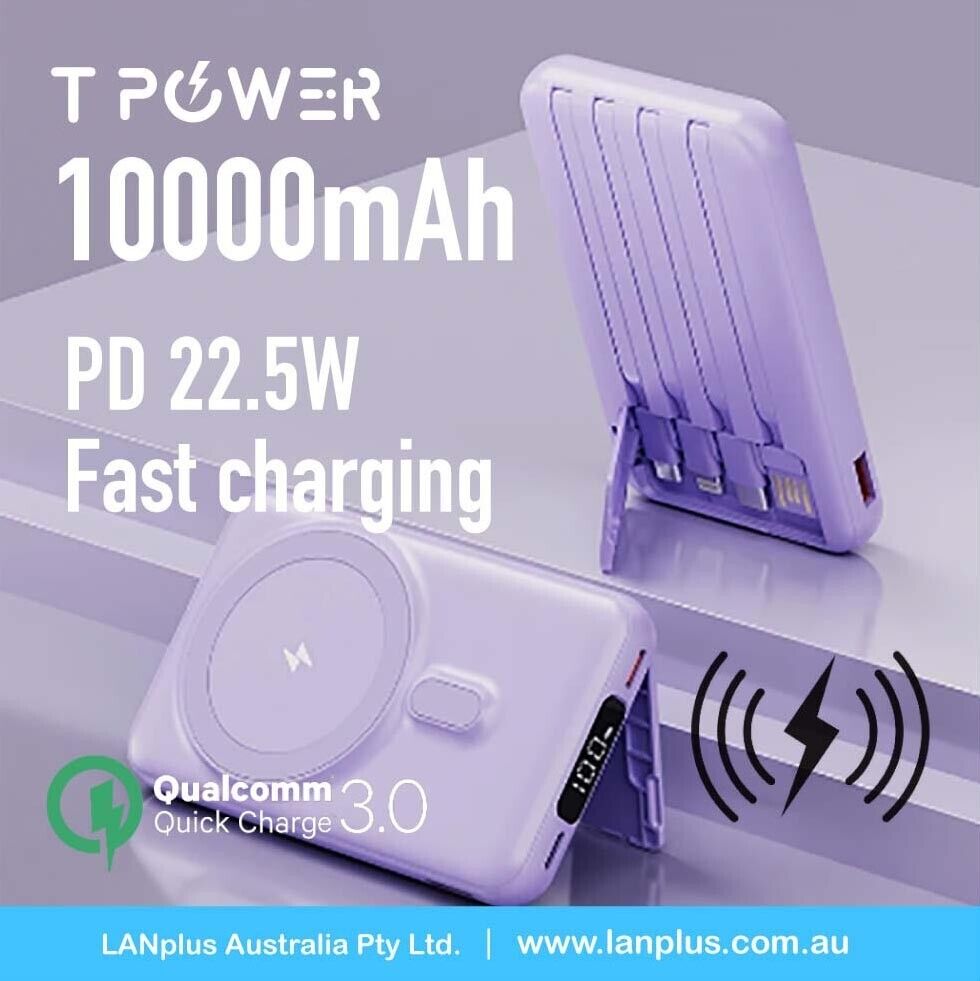 Tpower_( X1-Purple) Power Bank