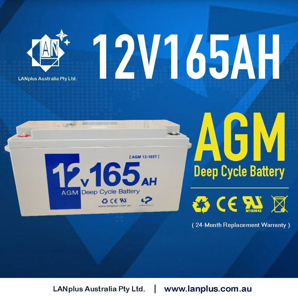 12v 165ah AGM battery