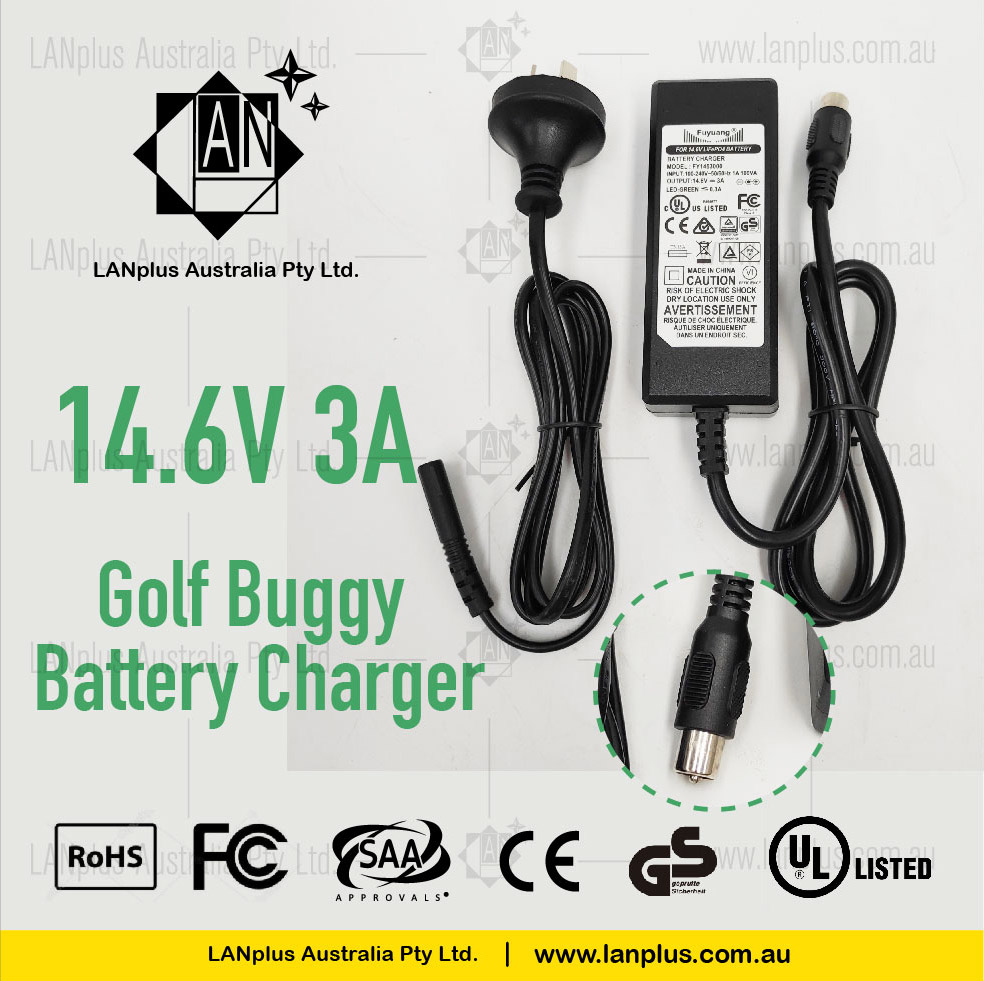 14.6v 3A Golf buggy battery charger