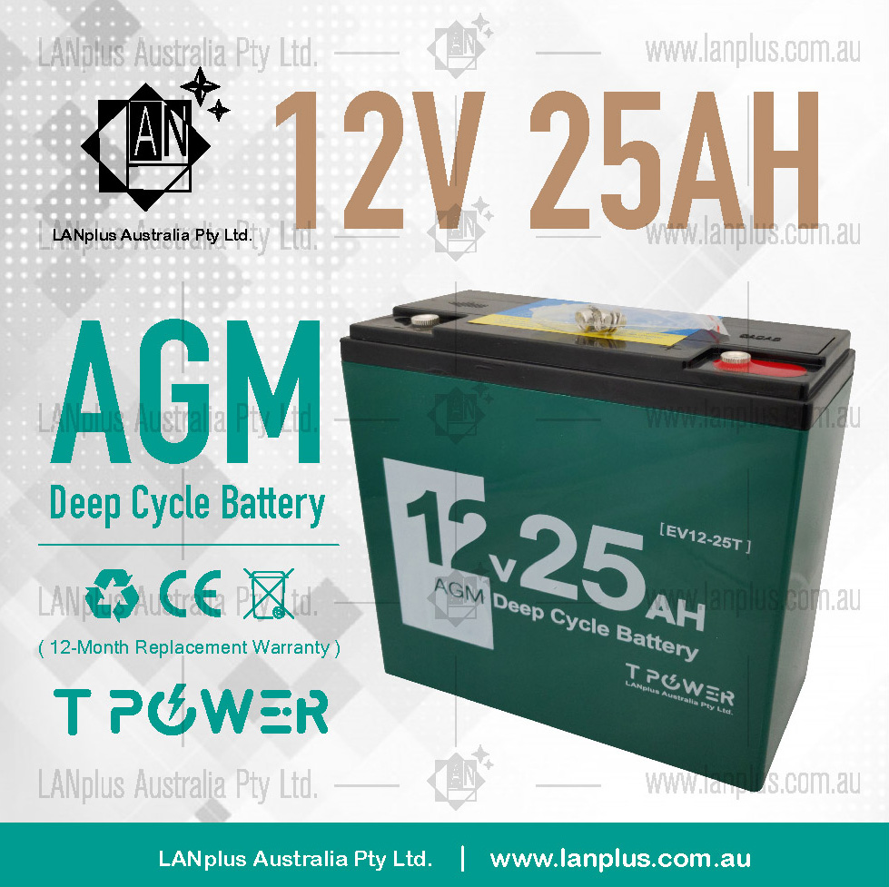 12v 25ah AGM Battery(Green)
